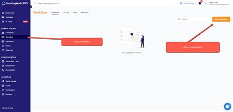 Clienthub Workflow Setting Up Automations