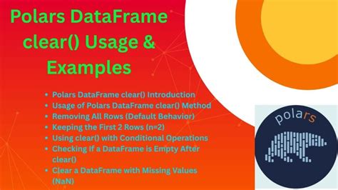 Polars Dataframe Clear Usage And Examples Spark By Examples