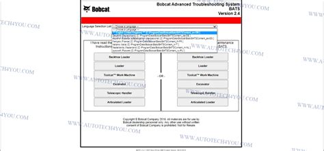 AUTOTECH4YOU Bobcat Advanced Troubleshooting System BATS 2 4 AUTOTECH4YOU