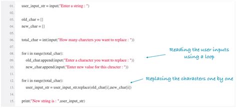 Python Program To Replace Single Or Multiple Charactersubstring In A