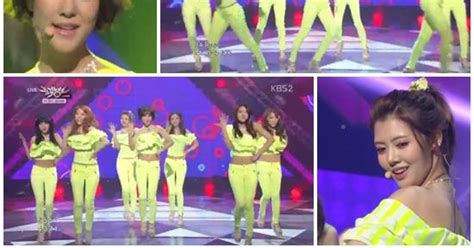 뮤뱅 레인보우 아찔한 골반 댄스섹시 의상 심장어택