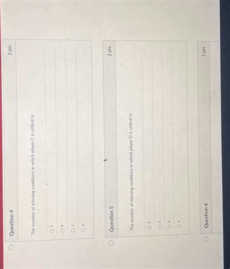 Solved Consider The Following Weighted Voting System With