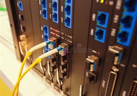 Network Switch And Ethernet Cables Stock Photo Image Of Connector Exclusivity