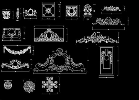 Architectural Decorative Elements 2 Cad Design