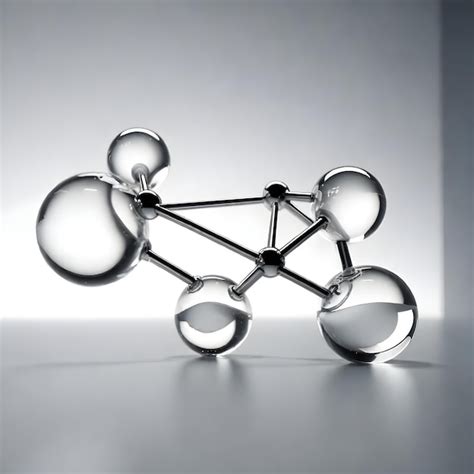 Premium Photo Molecule Pattern