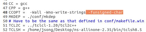 security ns 2 installation error narrowing conversion of 252 from