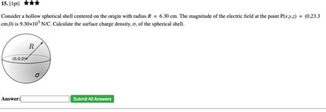 Solved Consider A Hollow Spherical Shell Centered On The Chegg