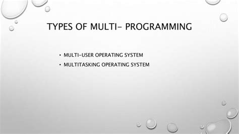 Multiprogramming In Operating Systempptx