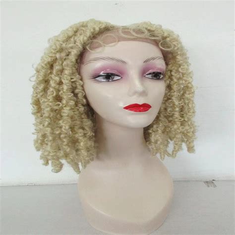 Dreadlock Wig Turban Braided Twist Wigs Hand Braided Curl Synthetic