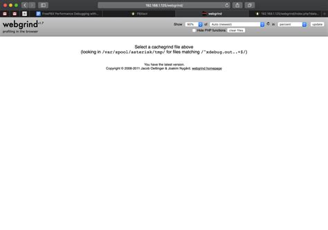Freepbx Performance Profiling With Xdebug And Webgrind Freepbx Let