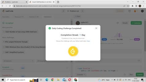 lipika m s on linkedin 100daysofcodechallenge java coding dsa day49 leetcode hackerrank…
