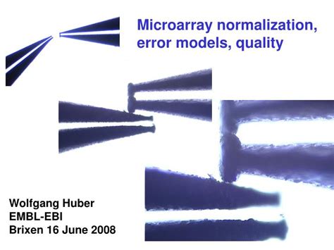 Ppt Microarray Normalization Error Models Quality Powerpoint