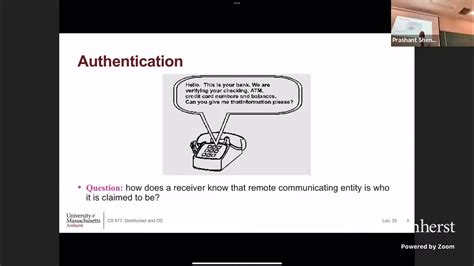 Umass Cs677 Spring24 Lecture 25 Distributed Systems Security Youtube