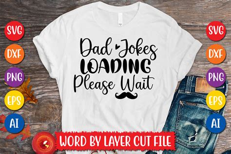 Dad Jokes Loading Please Wait SVG Design Graphic By MegaSVGArt Creative Fabrica