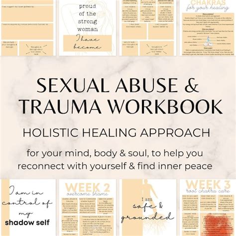 Sexual Trauma Worksheets Etsy Canada