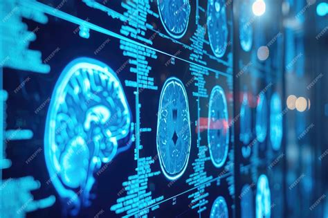 Premium Photo A Computer Screen Showing A Detailed Brain Scan Displaying Neural Activity