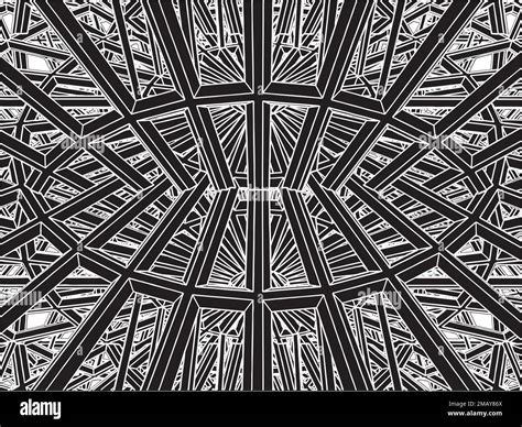 Abstract Construction Structure Vector Illustration Isolated On White Background A Vector