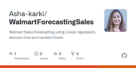 Github Asha Karki Walmartforecastingsales Walmart Sales Forecasting Using Linear Regression