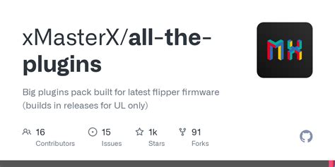 GitHub XMasterX All The Plugins Big Plugins Pack Built For Latest Flipper Firmware Builds In