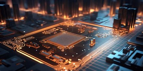 Premium Photo Motherboard Chips Generative Ai