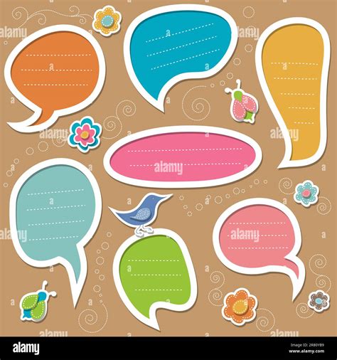 Set Of Text Frames Vector Design Elements Stock Vector Image Art Alamy