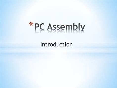 Css L05 Computer System Assembly Pdf