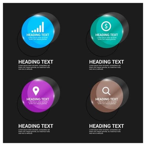 Free Vector Glossy Buttons For Mobile App