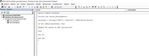 Buscar En Tablas Usando Dlookup En Access Vba Total