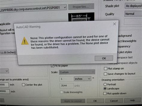 error when applying plotter wizard autodesk community