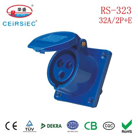 32a Single Phase Industrial Socket For Enclosure Concealed Socket For