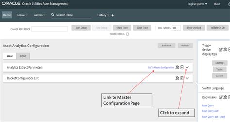 WAM Extract Parameters And Bucket Configuration