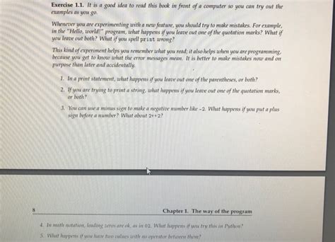 Solved Exercise 1 1 It Is A Good Idea To Read This Book In Chegg Com