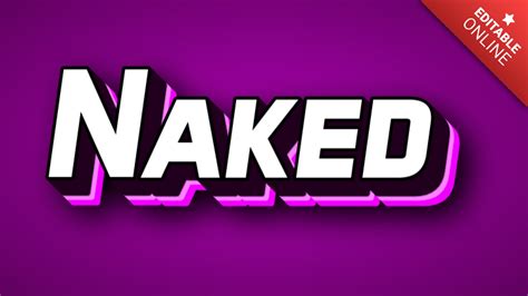 Naked Text Effect Generator TextStudio