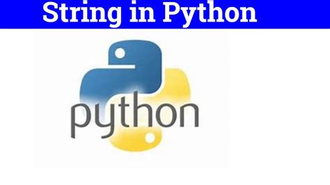 String In Python Python String Python String Operations