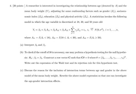 Solved 20 Points A Researcher Is Interested In Chegg Com