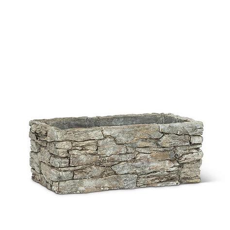 Planters Stone Planters Rectangle Planters Outdoor Garden Planters