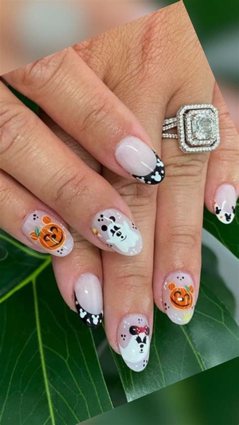 Mickey Mouse Halloween Nails Disney Inspired Nails Halloween Nails