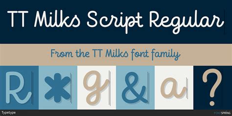 tt milks script font