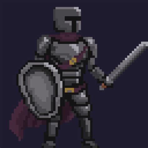 Knight Пиксельная графика Галерея Искусство
