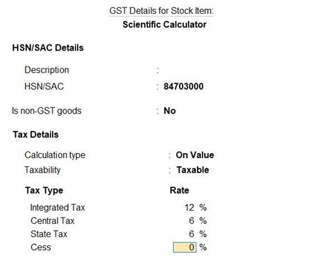 GST Example Sum In Tally Prime Tamil