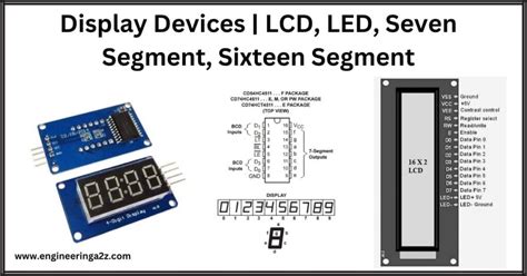 display devices lcd led seven segment sixteen segment engineeringa2z