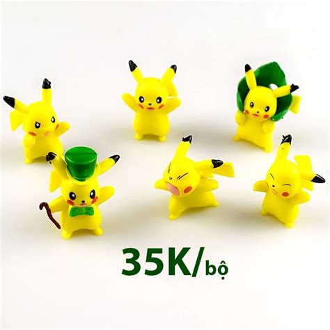 Pikachu đặc Phụ Kiện Trang Trí Bánh Sinh Nhật Thu Hương