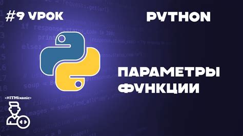9 УРОК Python ПАРАМЕТРЫ ФУНКЦИИ Itmixanic Python Programming
