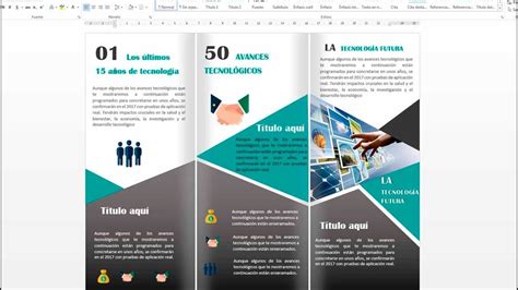 Como Crear Un Folleto Triptico O Brochure En Word Images Hot Sex Picture