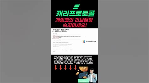캐리프로토콜 게임빌드 코인 이거 아직도 믿으시나요 캐리프로토콜게임빌드game2코인 P2e코인 Web3코인 메타버스코인 Youtube