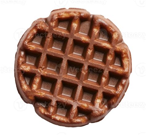 Waffle With Chocolate Top View 57449140 Png