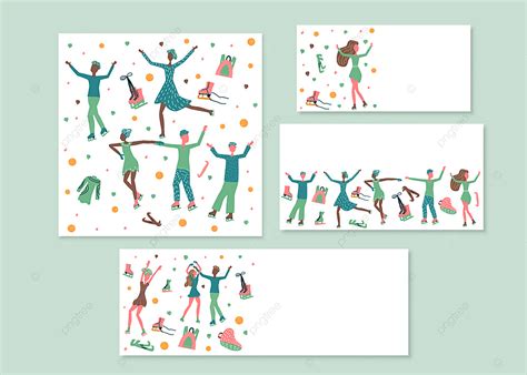 피겨 스케이팅 템플릿 세트 스포츠 그만큼 스케이트 Png 일러스트 및 벡터 에 대한 무료 다운로드 Pngtree