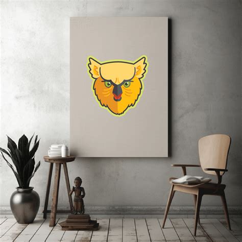 Owl Face Vector Design Shop By Aquadigitizing