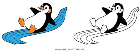 Sliding Penguin Over 931 Royalty Free Licensable Stock Illustrations