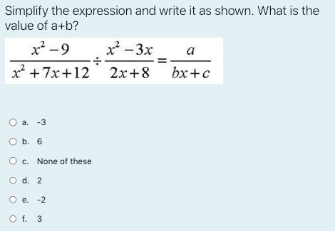 Solved Simplify The Expression And Write It As Shown What Chegg Com